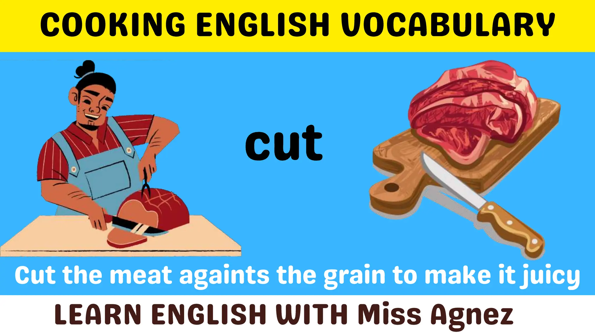 Cooking Vocabulary with Pictures and Sentences | Fun Learning English ...