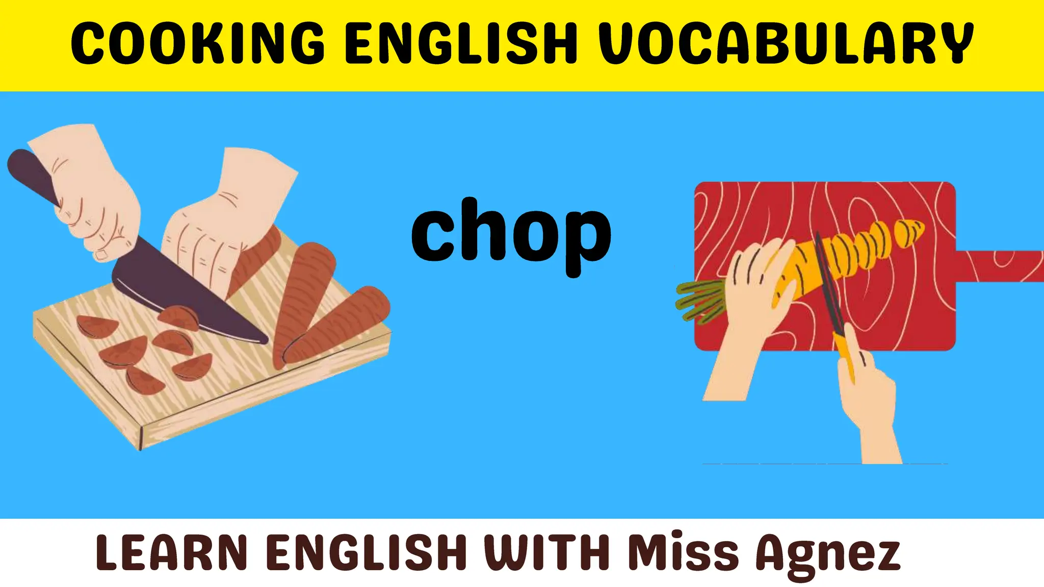 Cooking Vocabulary with Pictures and Sentences | Fun Learning English ...