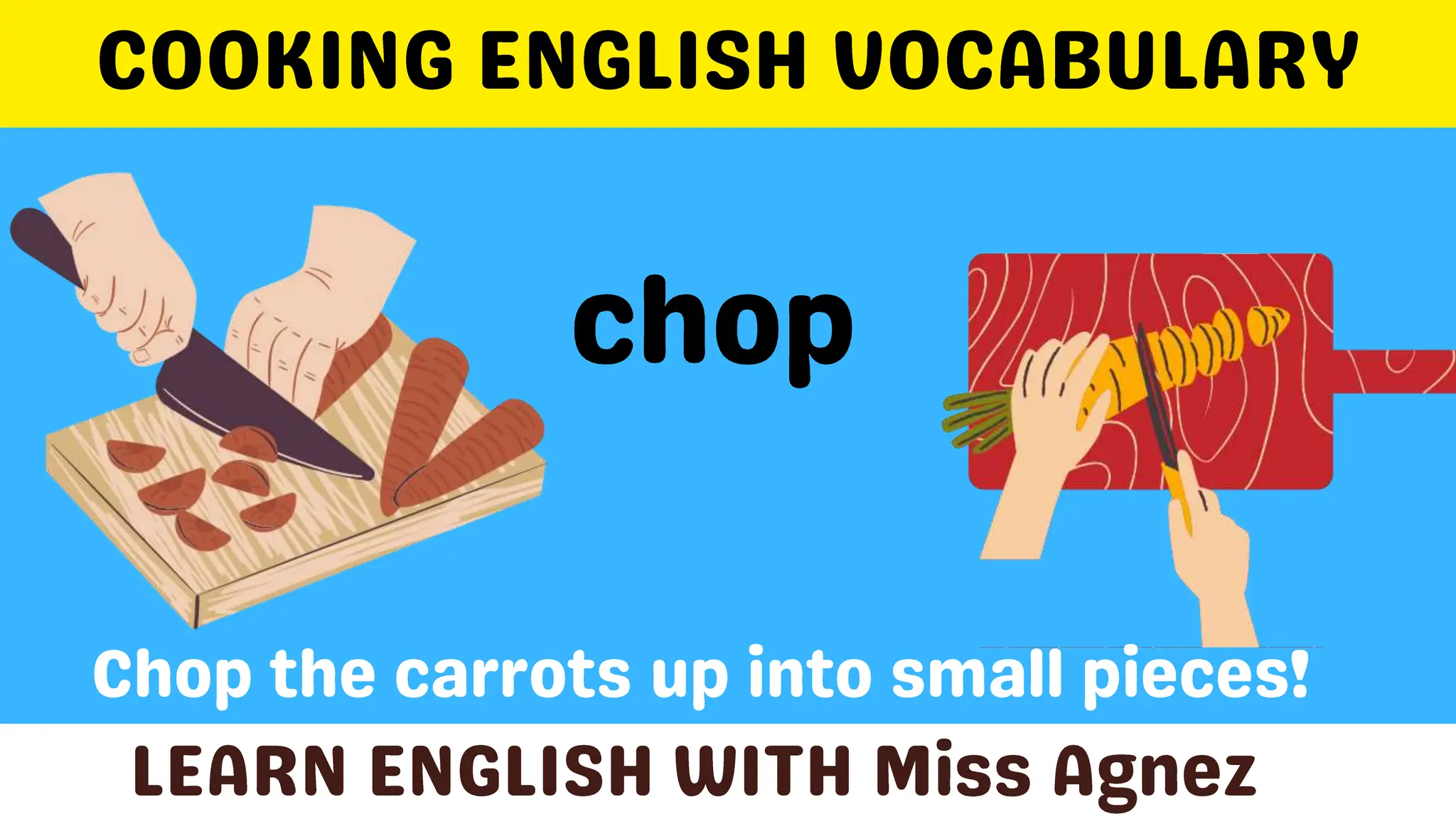 Cooking Vocabulary with Pictures and Sentences | Fun Learning English ...
