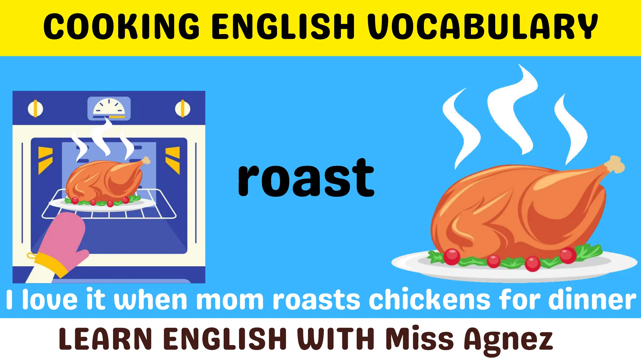 Cooking Vocabulary with Pictures and Sentences | Fun Learning English ...