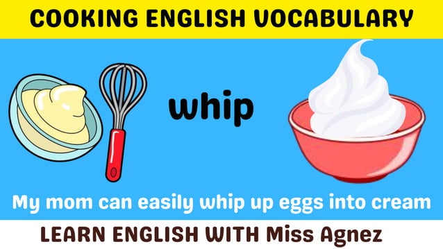 Cooking Vocabulary with Pictures and Sentences | Fun Learning English ...