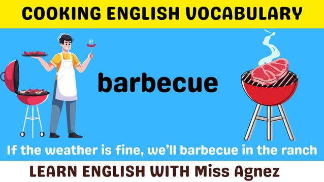 Cooking Vocabulary with Pictures and Sentences | Fun Learning English ...