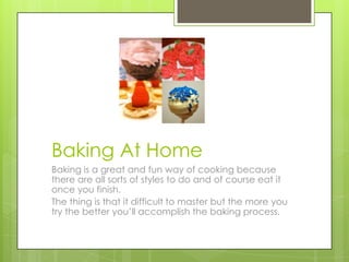Cooking home made foods | PPTX