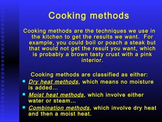 Cooking methods | PPT