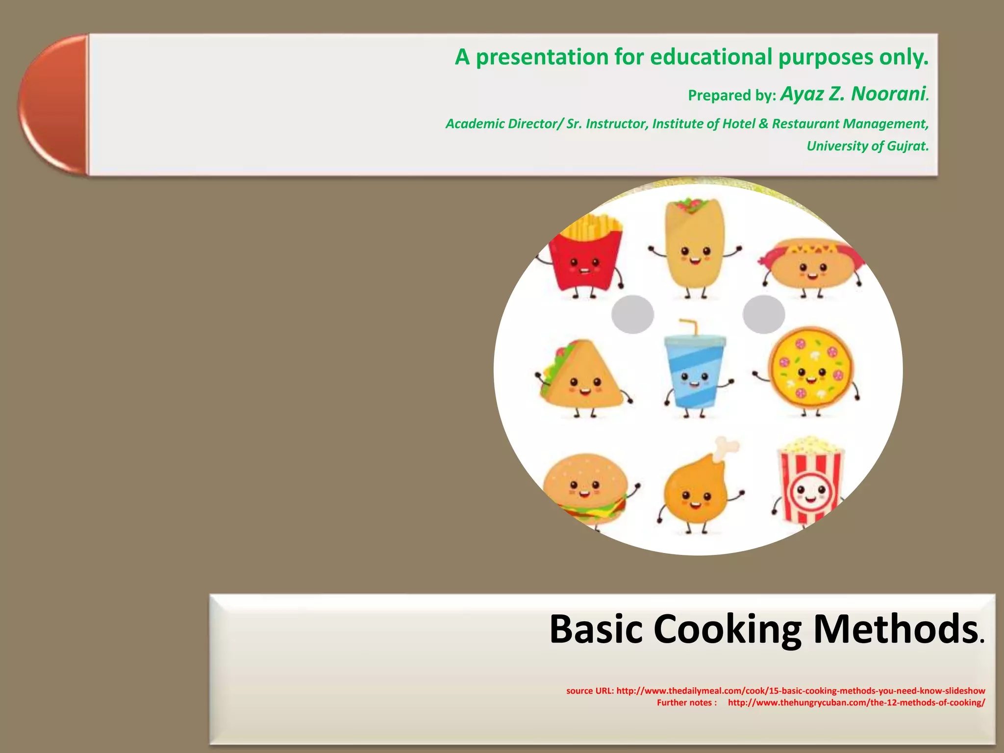 Cooking methods | PPTX