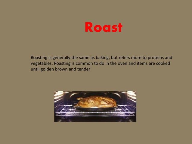 Cooking methods | PPTX | Desserts and Baking | Food & Drink