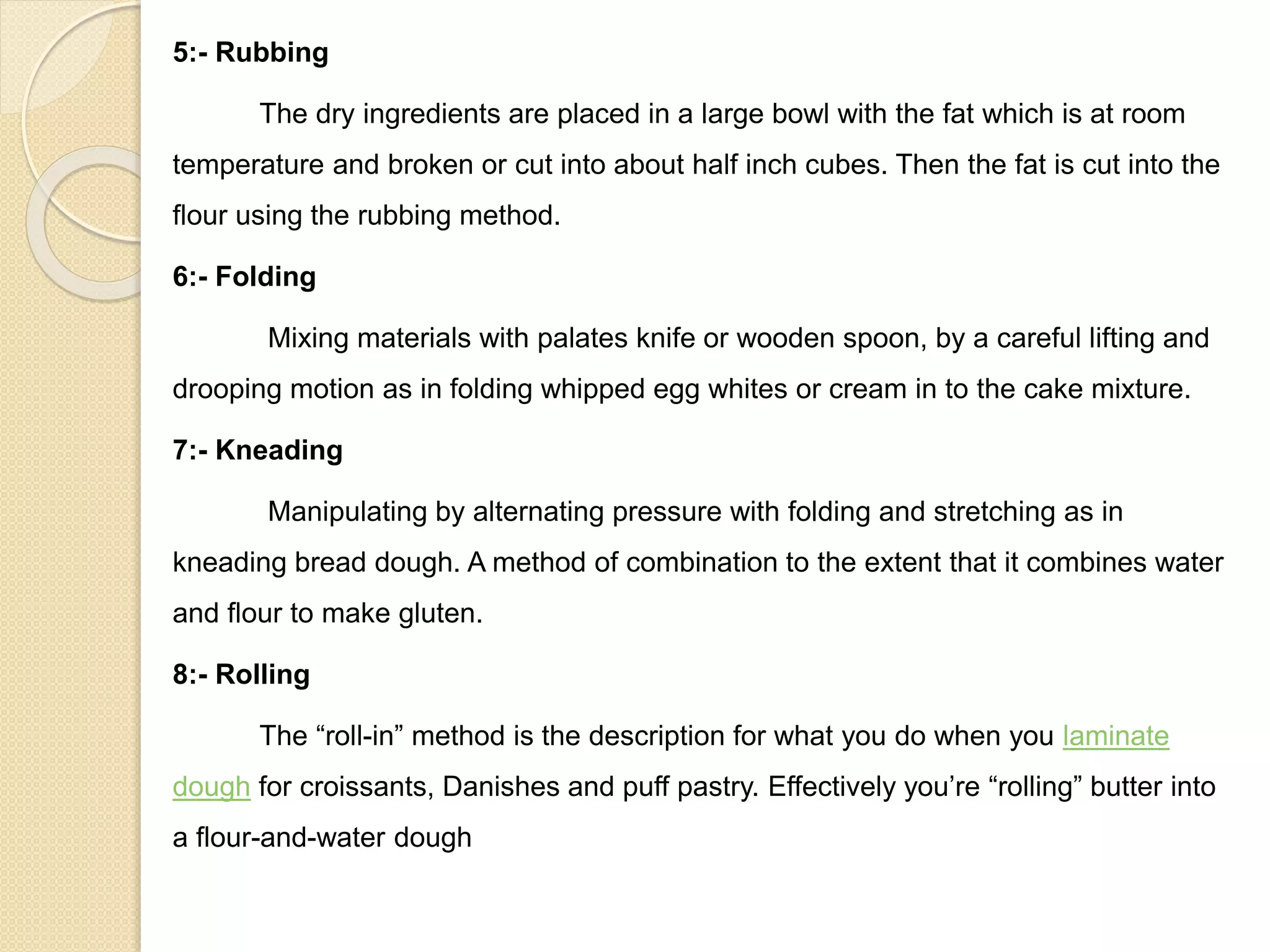 Cooking mixing methods | PPTX