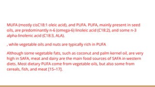 Cooking oils and nutrition therapy; do they go hand in hand | PPT