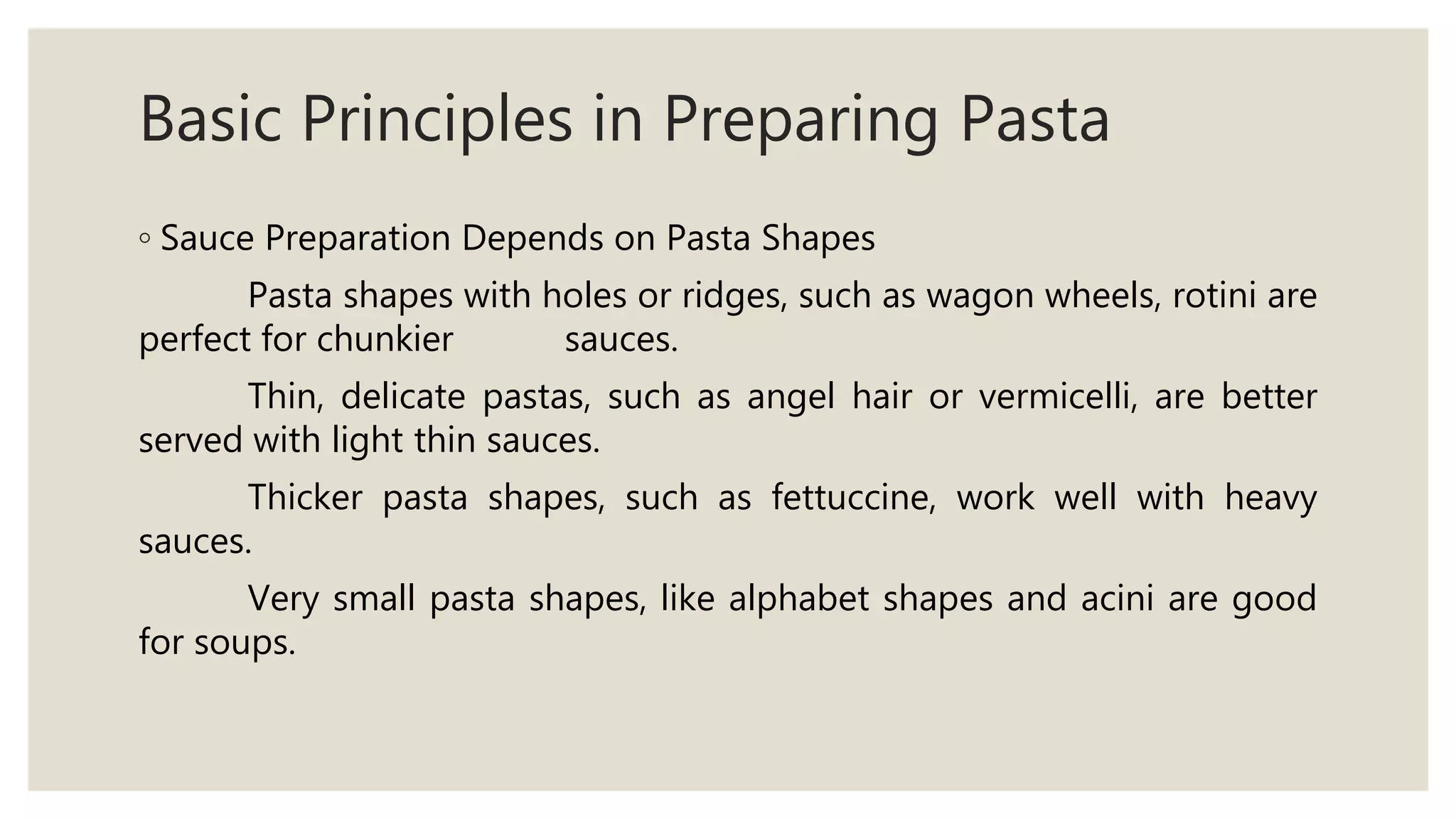 Cooking pasta | PPTX