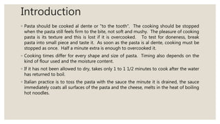 Cooking pasta | PPTX