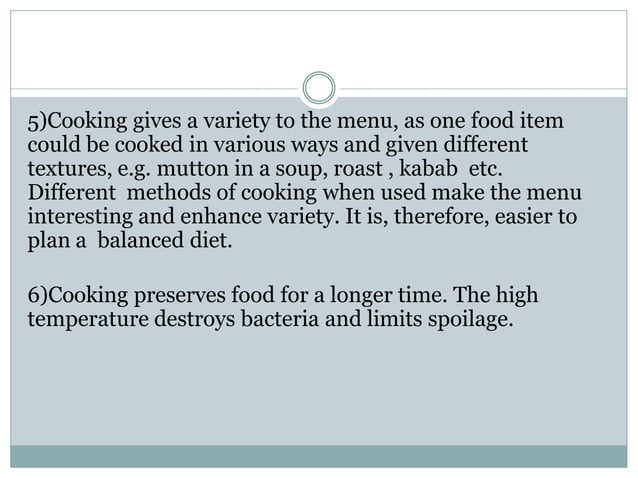 cooking rules and preservatives.pptx | Cooking | Food & Drink