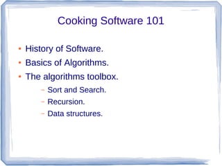 Cooking Software101 | PPT