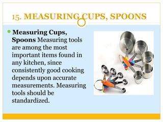 Cooking Utensils List