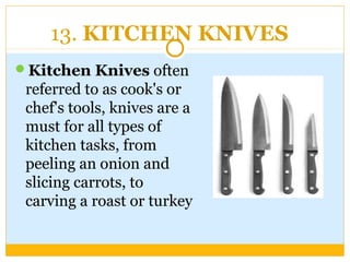 Cooking Utensils List That Every Kitchen Needs