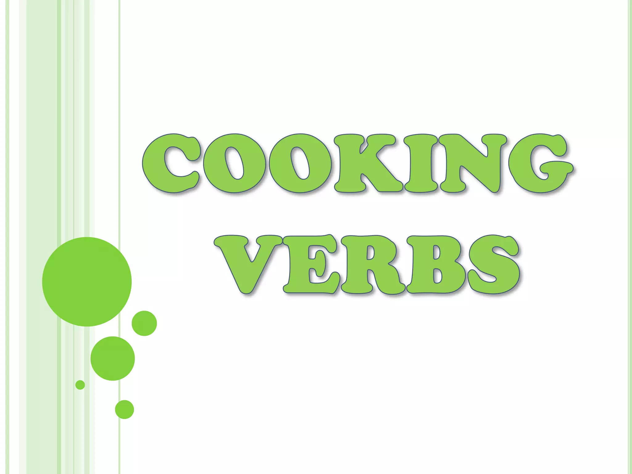 Cooking verbs | PPTX