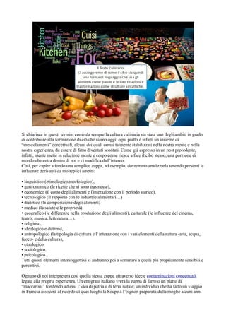 Cooking with a melting-pot: cosa nasconde un semplice piatto? | ODT