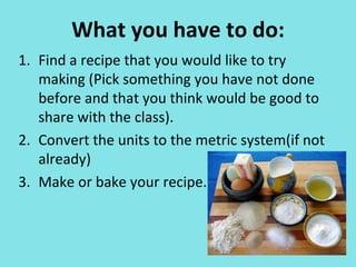 Metric Baking | PPT