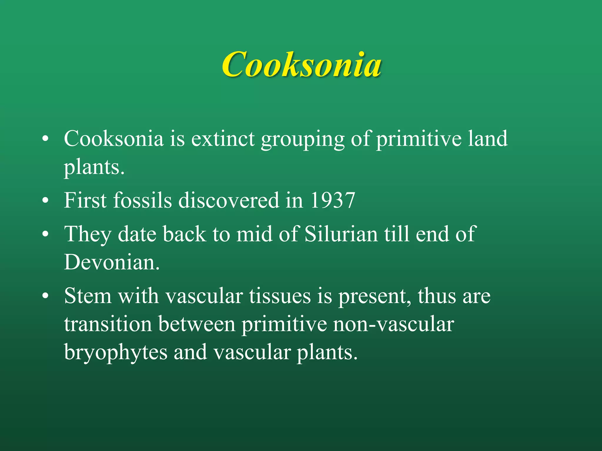 Cooksonia | PPTX