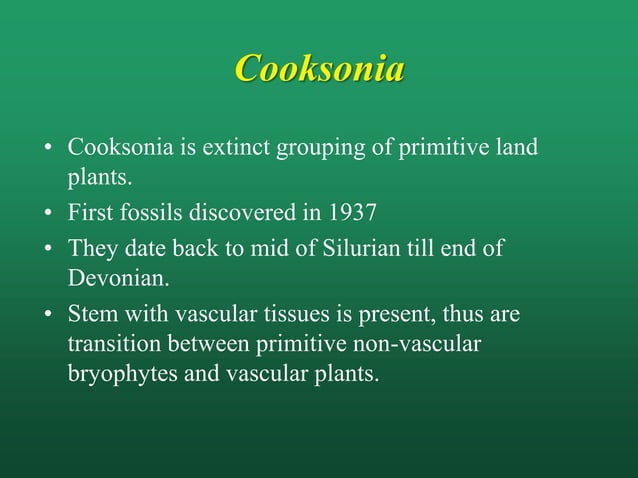Cooksonia | PPTX