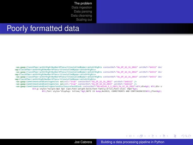 Building a data processing pipeline in Python | PPT