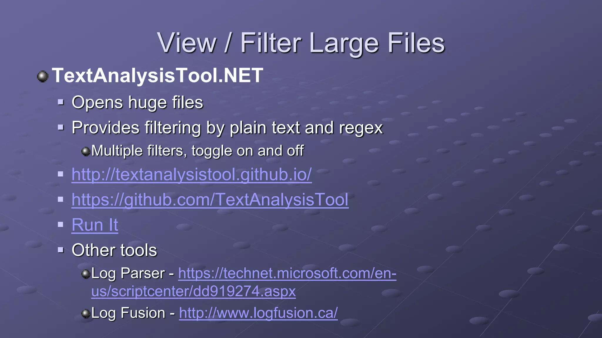 Cool .NET tools, techniques and libraries | PPT