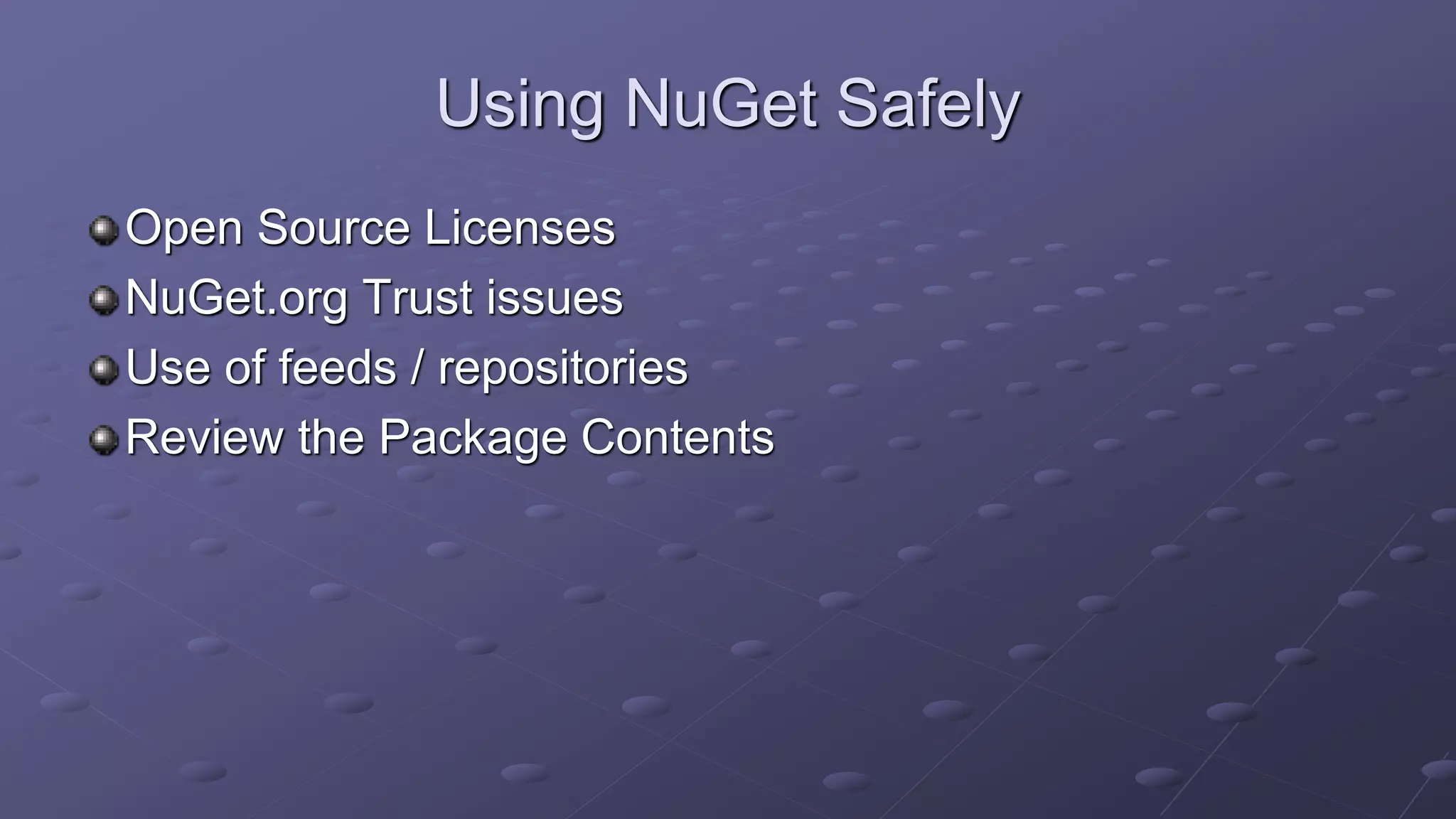 Cool .NET tools, techniques and libraries | PPT