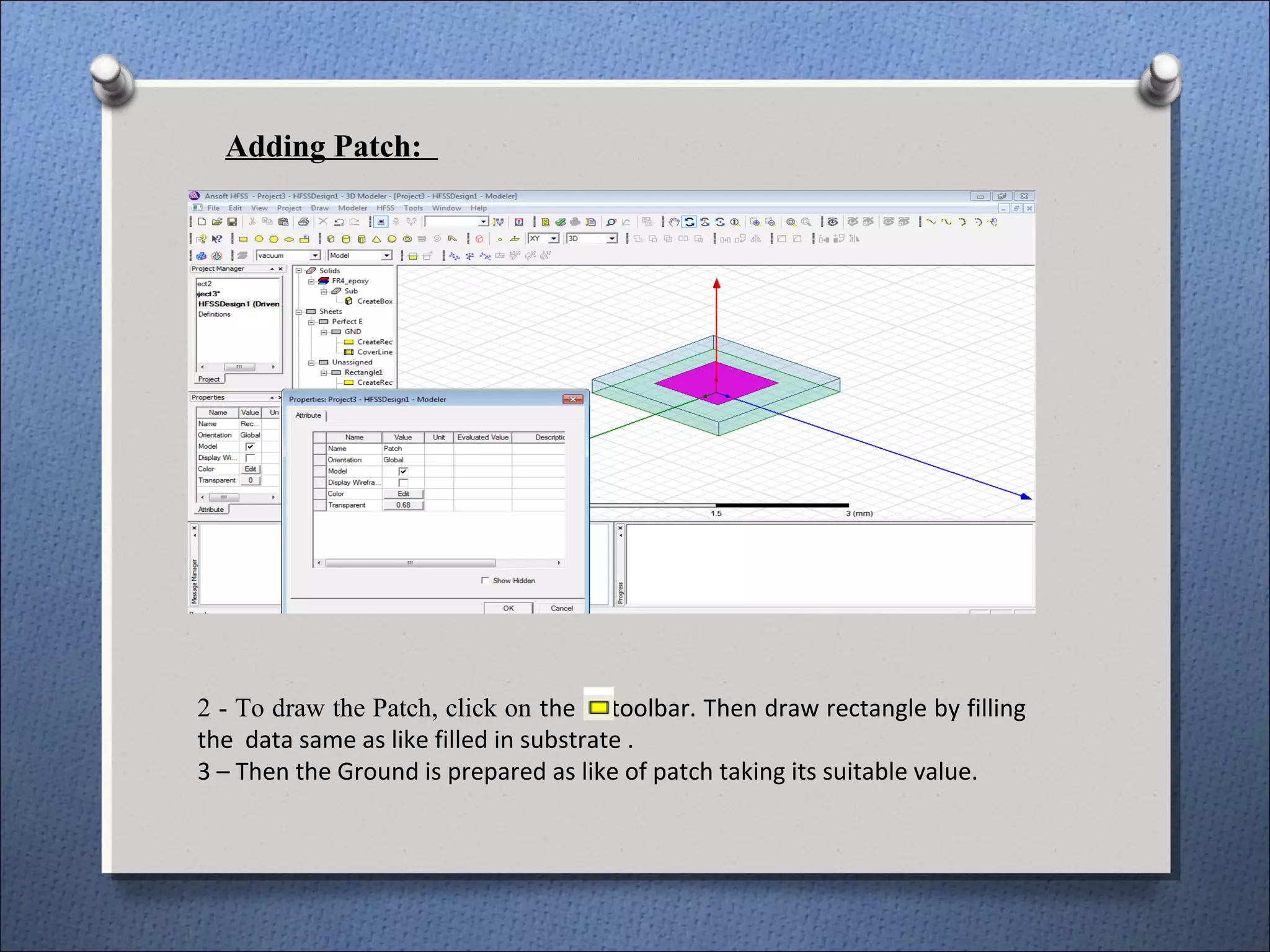 HFSS MICROSTRIP PATCH ANTENNA- ANALYSIS AND DESIGN | PPT