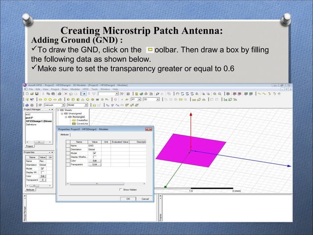 HFSS MICROSTRIP PATCH ANTENNA- ANALYSIS AND DESIGN | PPT | Physics ...