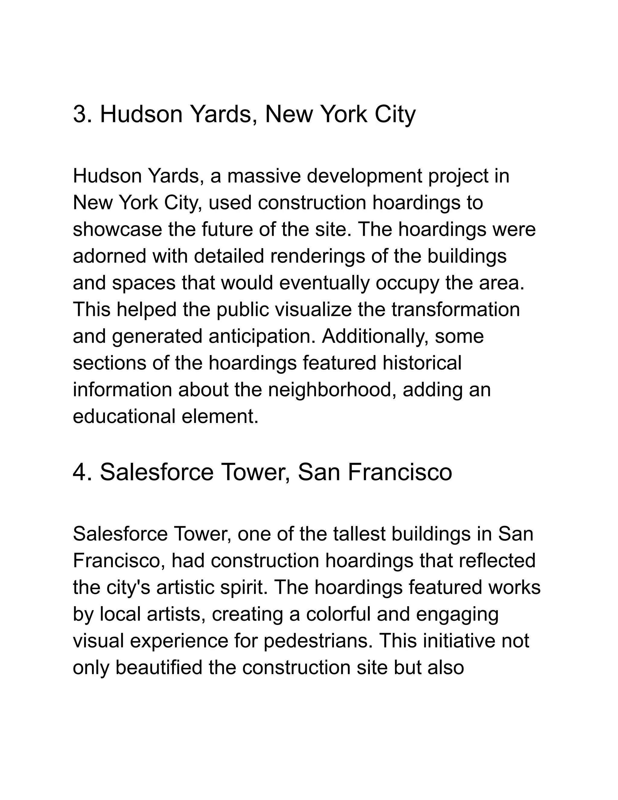 What Are Some Examples of Cool Construction Hoardings in the USA | PDF