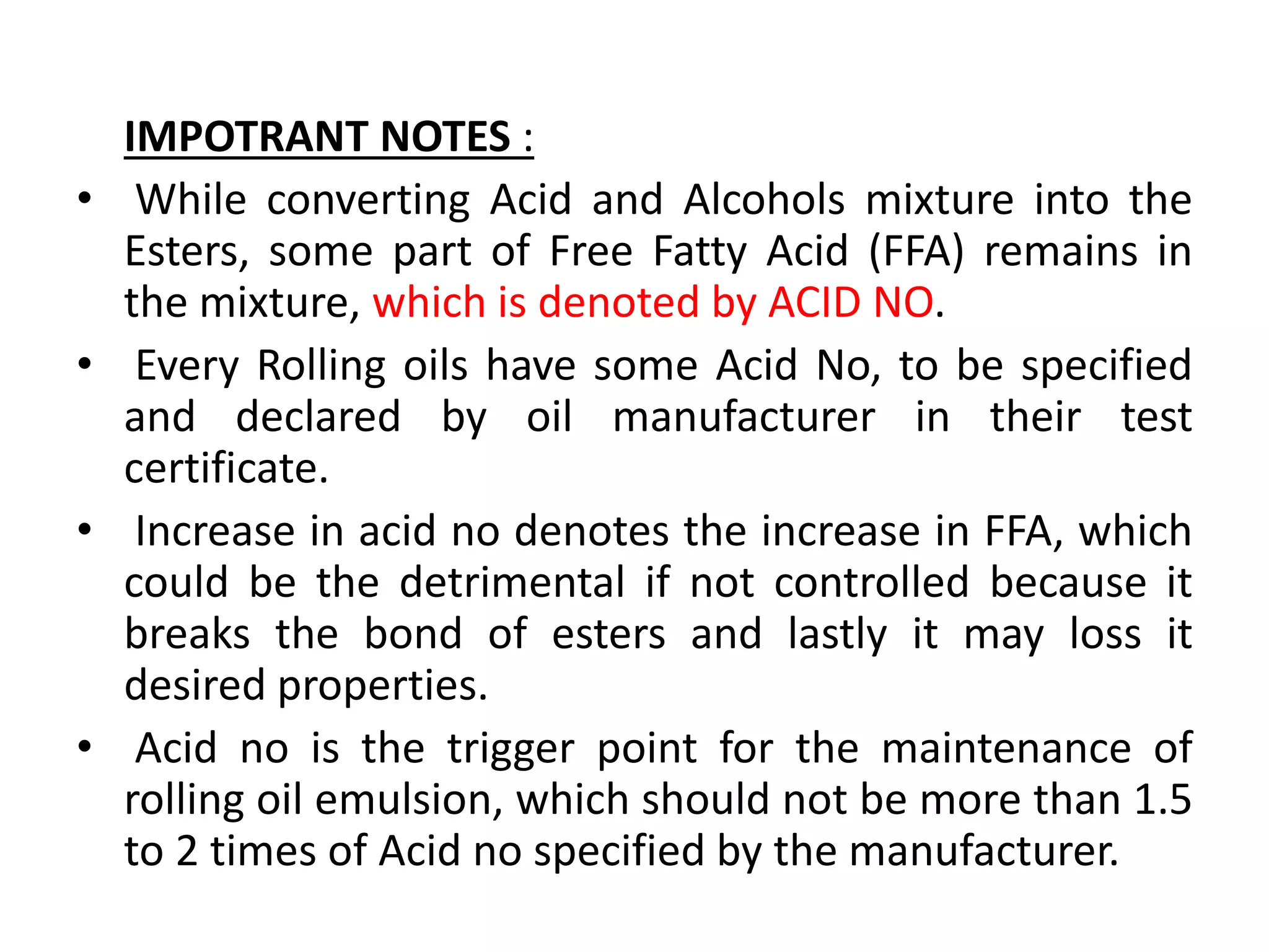 ROLLING OIL EMULSION MANAGEMENT | PPTX