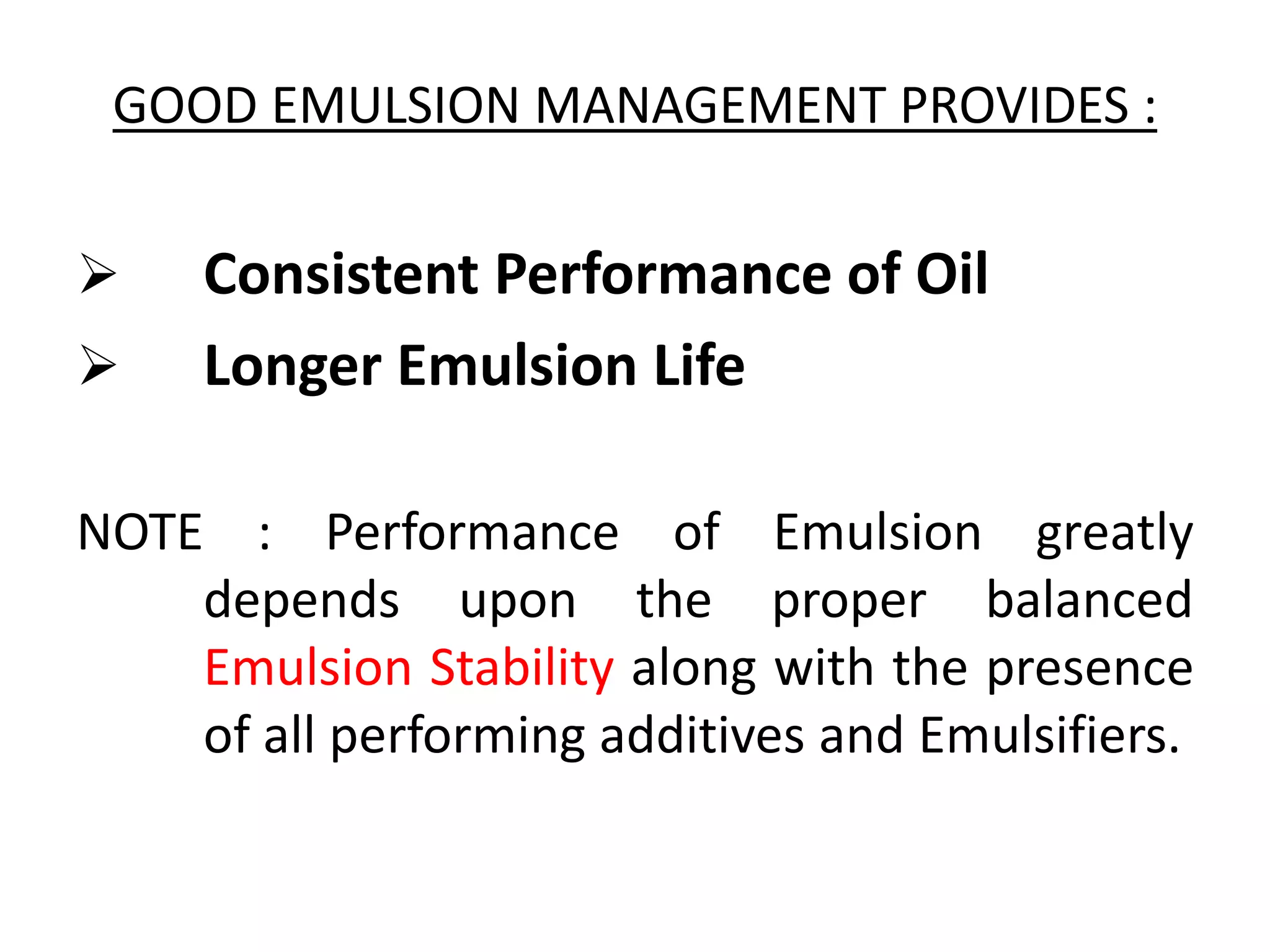 ROLLING OIL EMULSION MANAGEMENT | PPTX