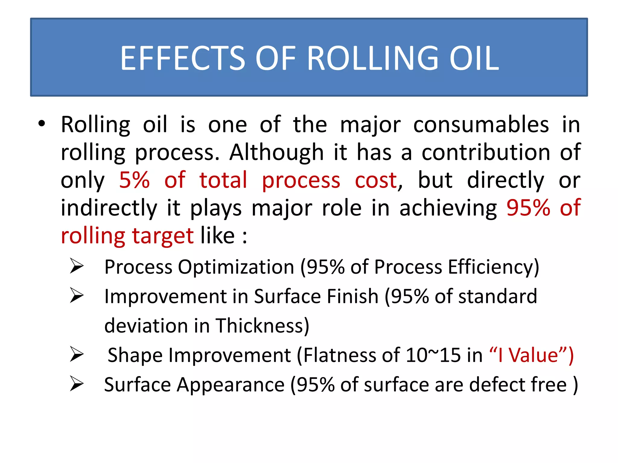 ROLLING OIL EMULSION MANAGEMENT | PPTX