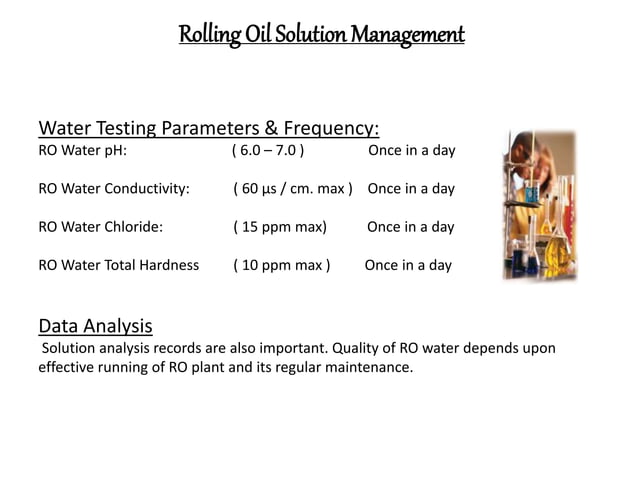 ROLLING OIL EMULSION MANAGEMENT | PPTX | Chemistry | Science