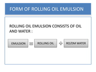 ROLLING OIL EMULSION MANAGEMENT | PPTX