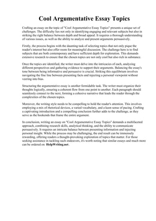 Cool Argumentative Essay Topics.pdf
