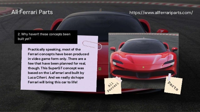 Coolest Ferrari Concepts We’d Love To See For Real | PPTX | Concept ...
