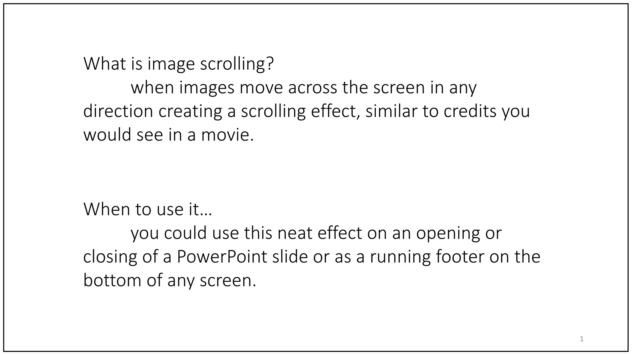Image Scrolling Tutorial in PowerPoint | PPTX