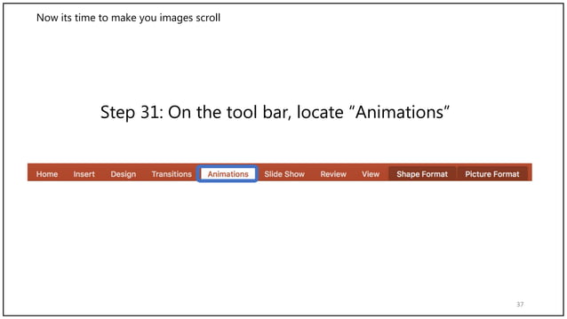 Image Scrolling Tutorial in PowerPoint | PPTX | Photo Editing Software | Computer Software and ...