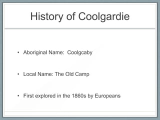 Coolgardie | PPT