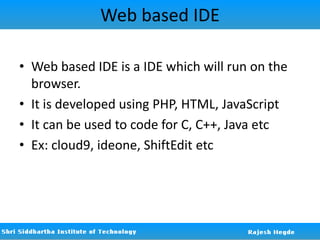 CodeIDE - Web Based IDE | PPTX | Computing | Technology & Computing