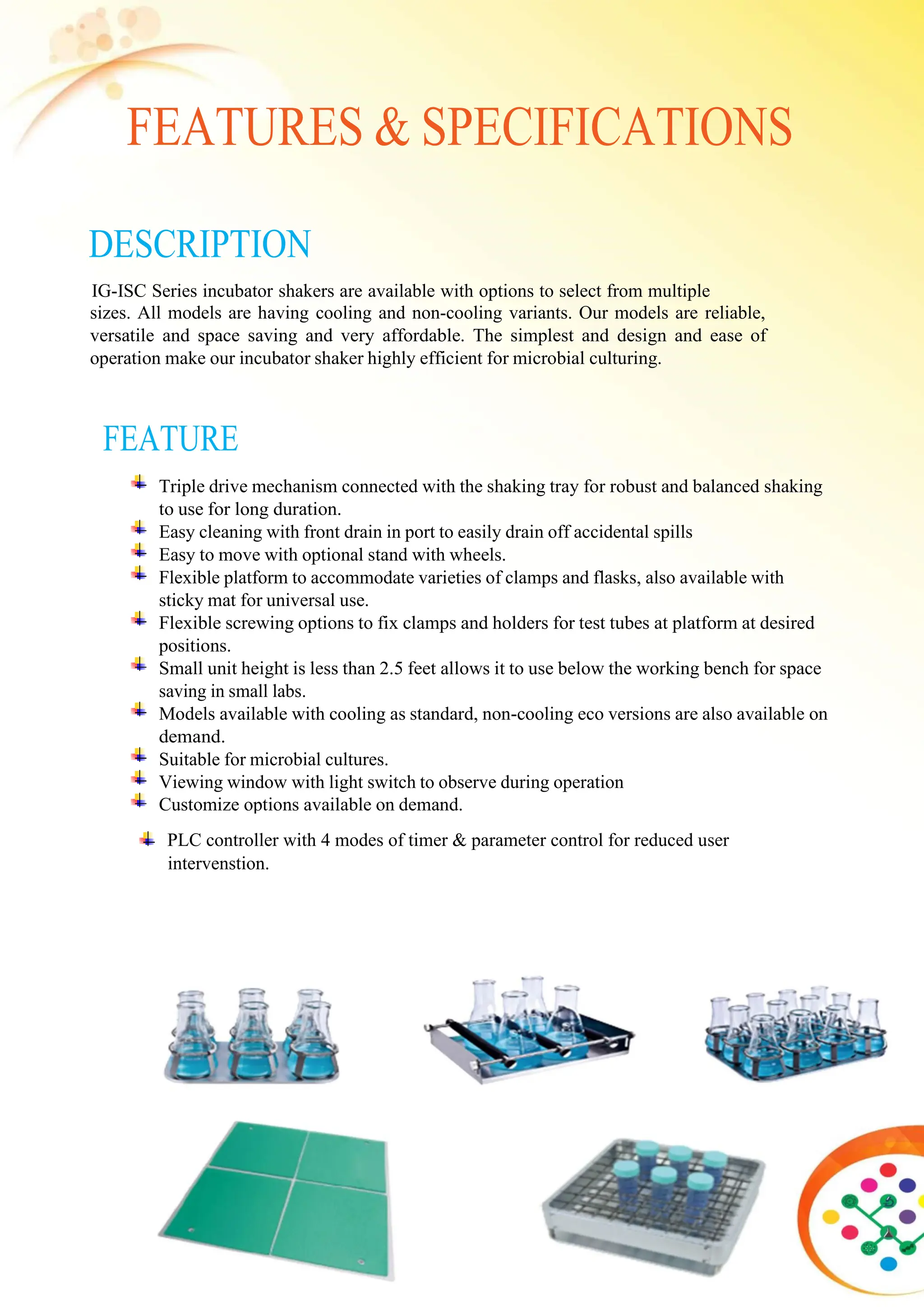 COOLING INCUBATOR SHAKER IG-ISC SERIES | PDF