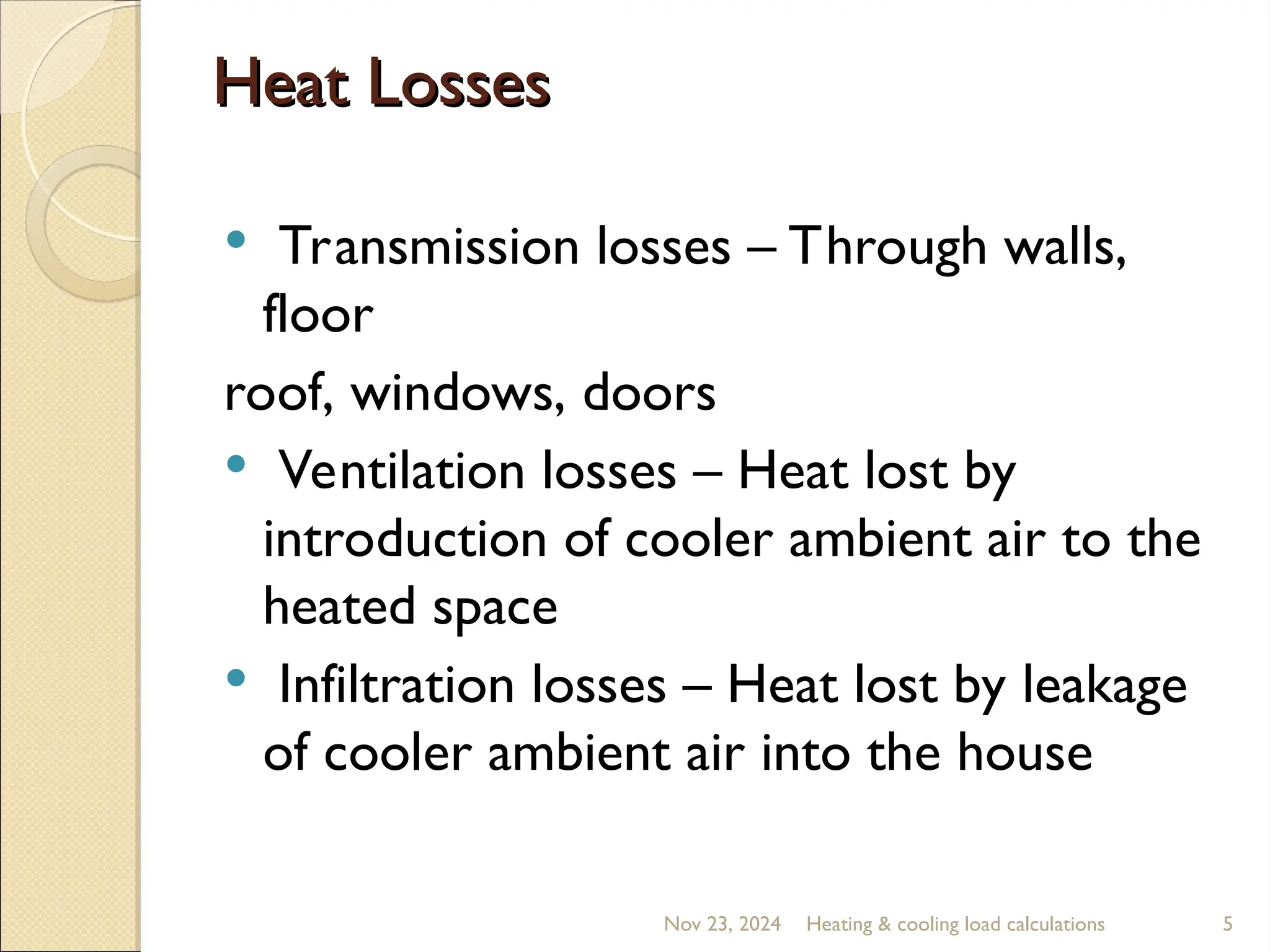 Heating and Cooling Load calculation.ppt
