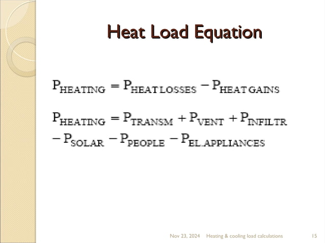 Heating and Cooling Load calculation.ppt