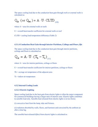 Cooling load calc | PDF