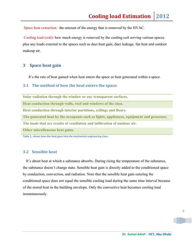 Cooling load calculations | PDF | Weather | Science