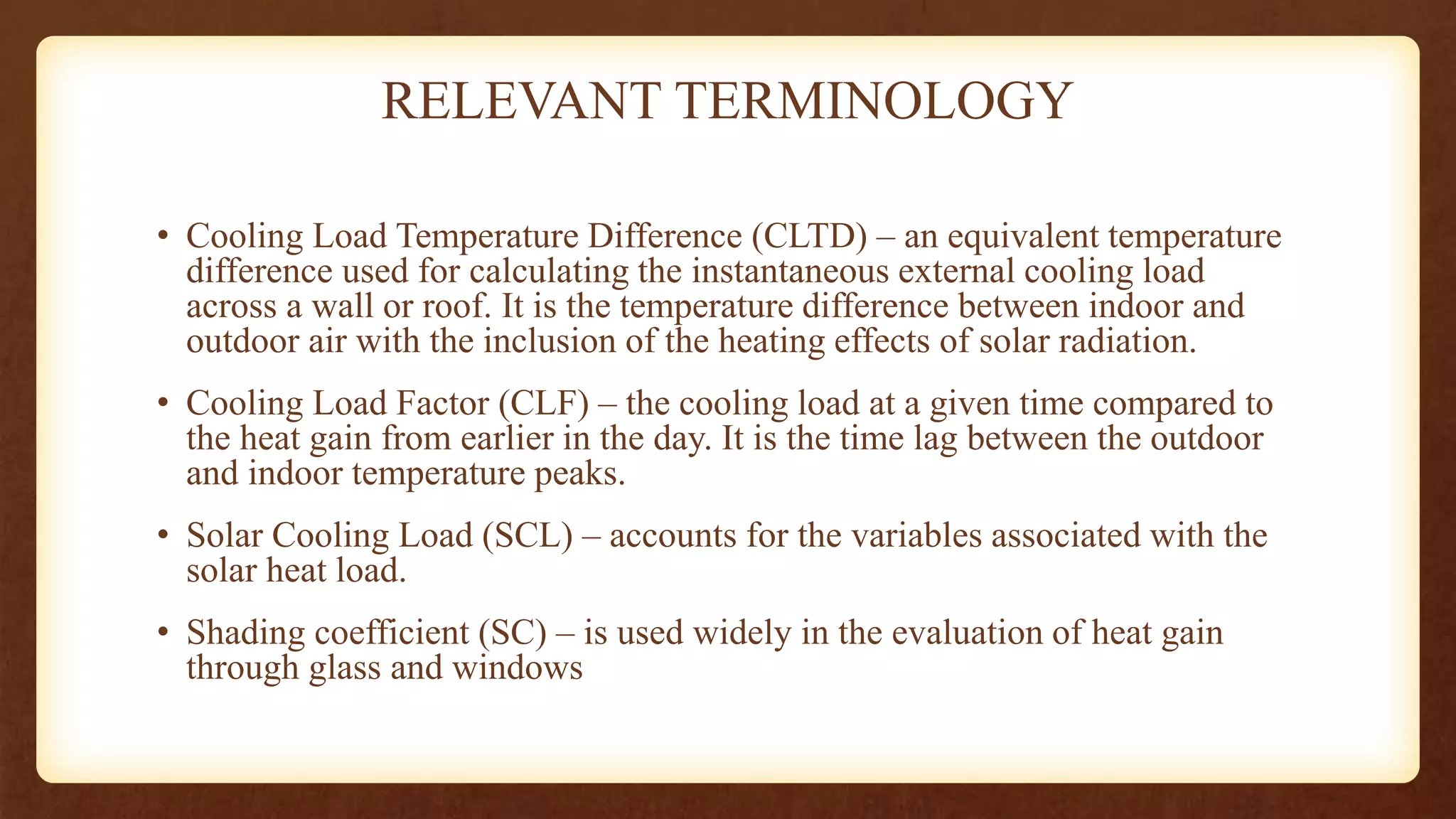 Cooling Load Calculations Pptx