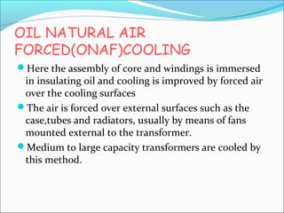 Cooling of power transformer | PPT