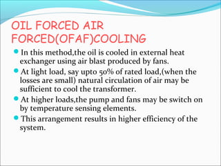 Cooling of power transformer | PPT