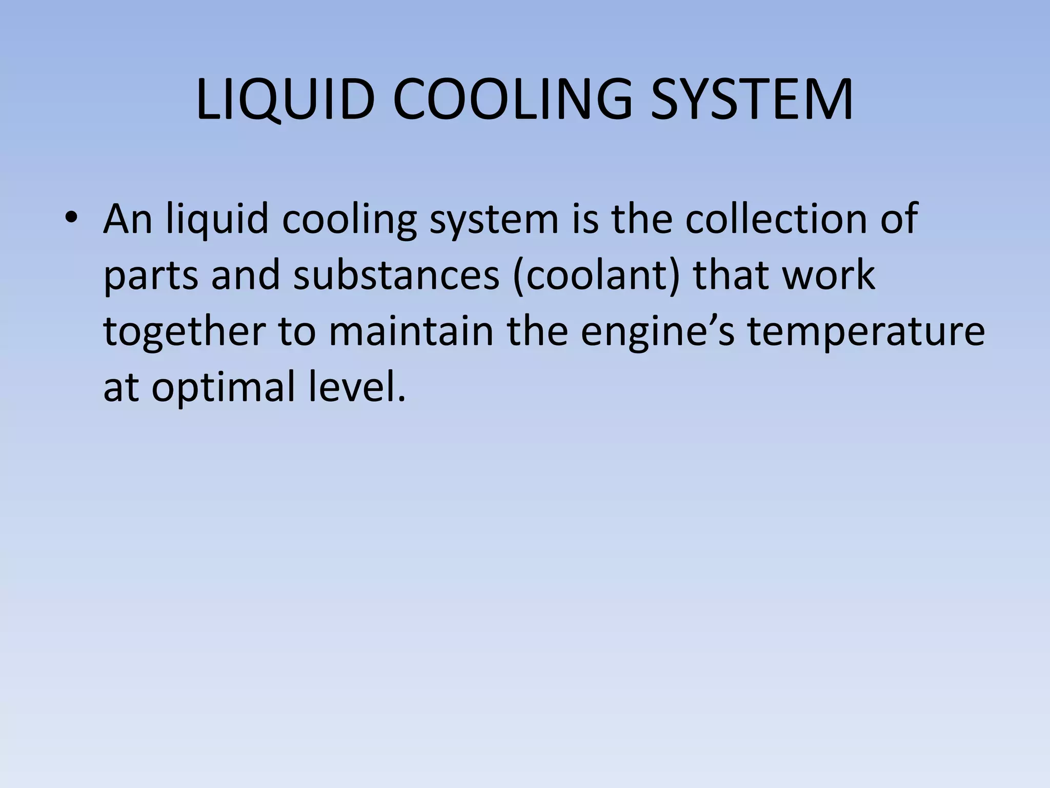 Cooling system | PPTX