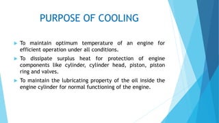 Function of cooling system store